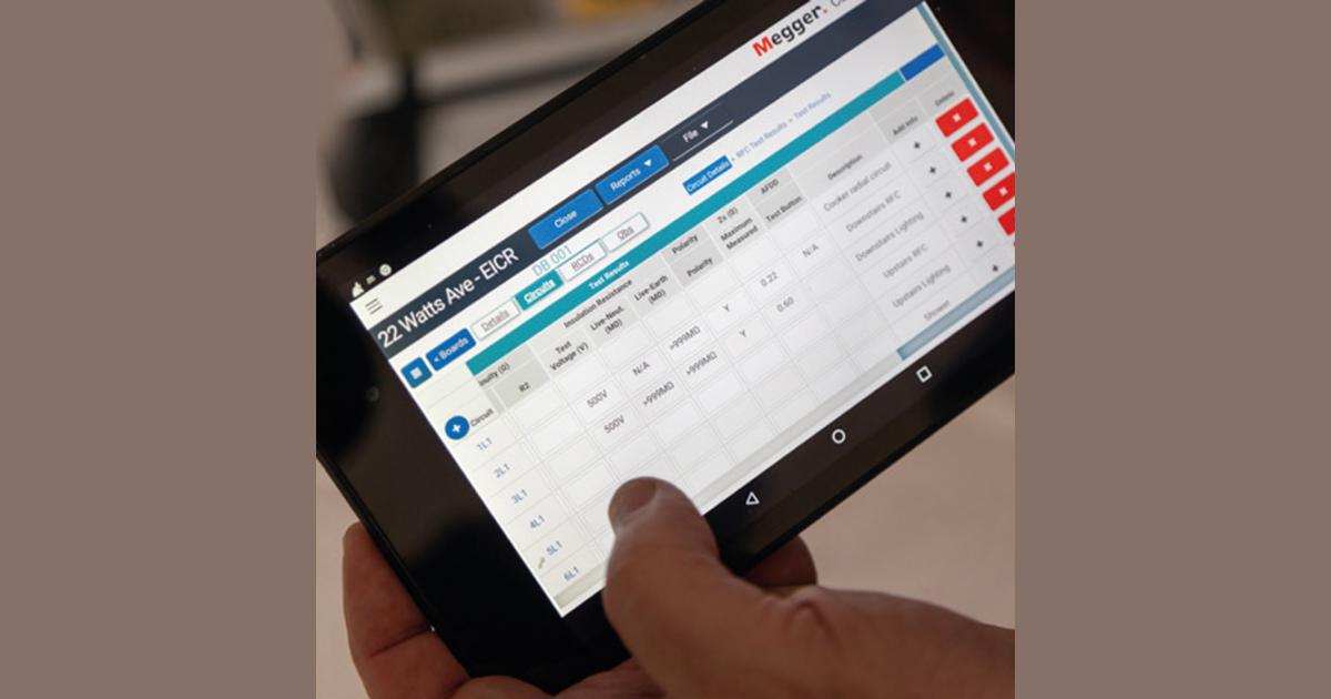 Megger CertSuite rapportage-software en app | EURO-INDEX